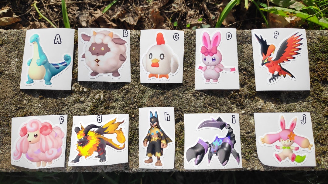 Palworld Stickers Cute Vinyl Waterproof Multiple Different Options ...