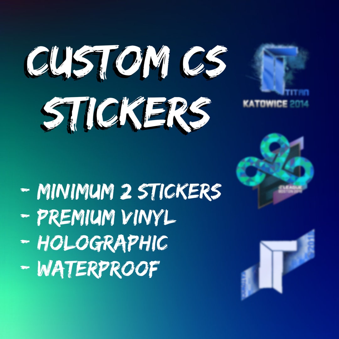 Custom Non/holographic CSGO CS Counter Strike CS2 Stickers - Etsy