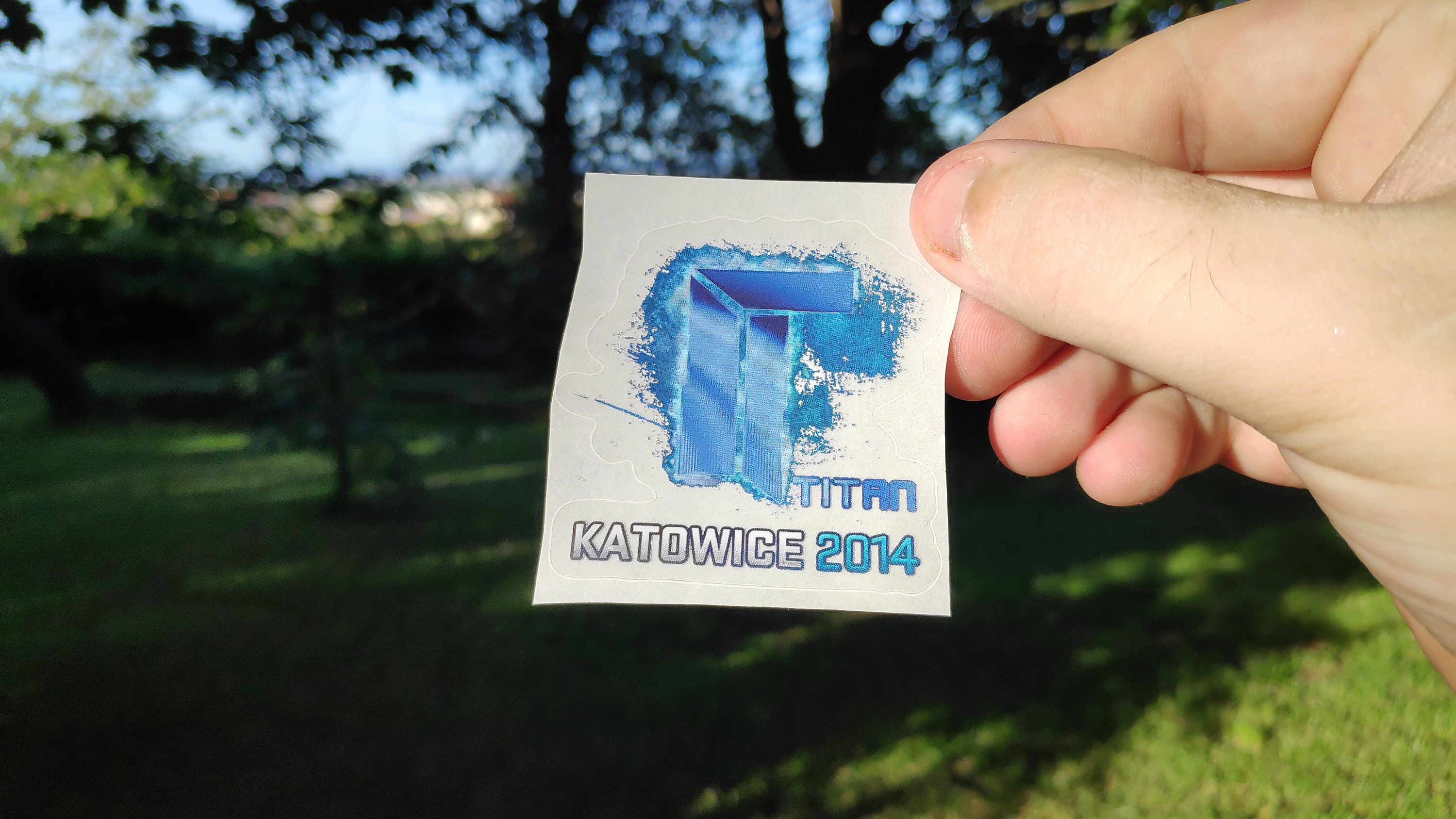 Transparent Titan Holo Katowice 2014 CSGO CS Counter Strike CS2 Sticker ...
