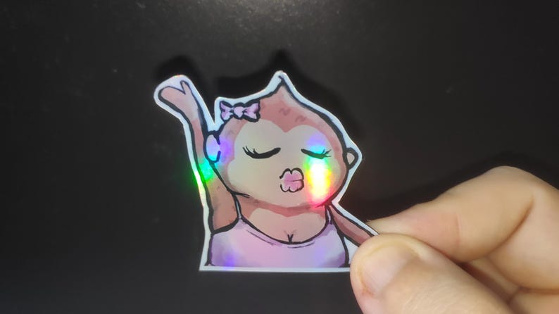 Magnet Holographic Slay Monkey Cute Animal Magnet | Fridge Magnet ...