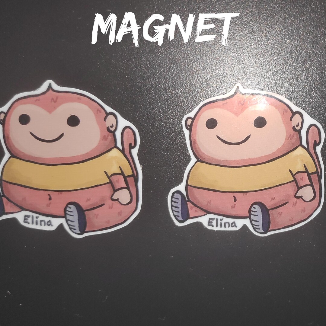Magnet Sit Monkey Cute Animal Magnet | Fridge Magnet | Gift Ideas ...