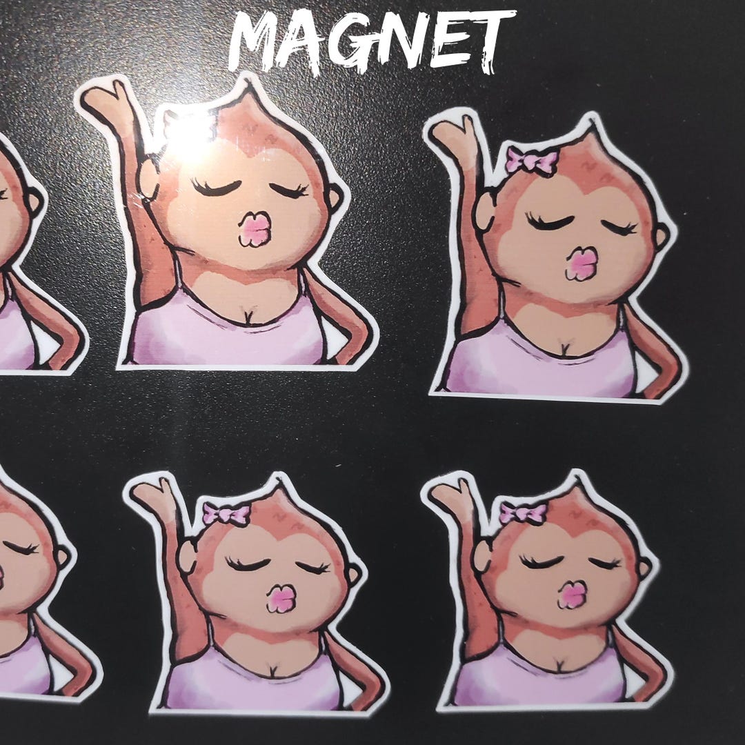 Magnet Slay Monkey Cute Animal Magnet | Fridge Magnet | Gift Ideas ...