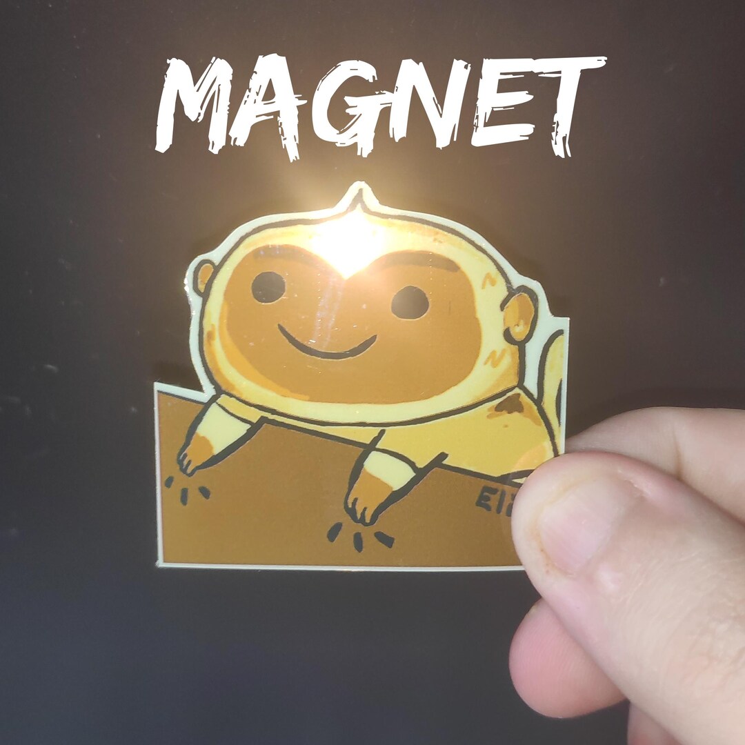 Magnet Gold Slay Monkey Cute Animal Magnet | Fridge Magnet | Gift Ideas ...
