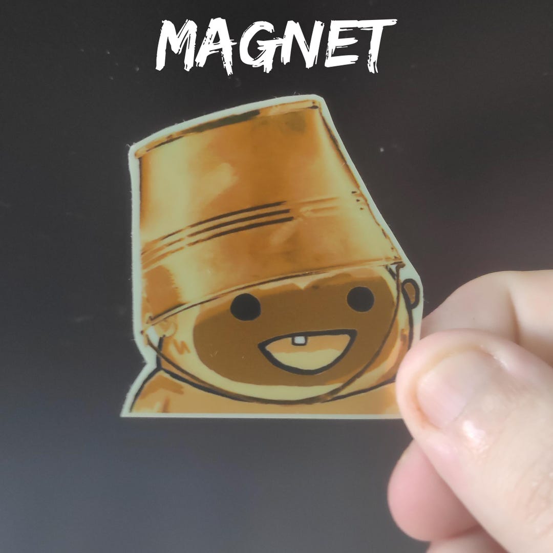 Magnet Gold Bucket Monkey Cute Animal Magnet | Fridge Magnet | Gift ...