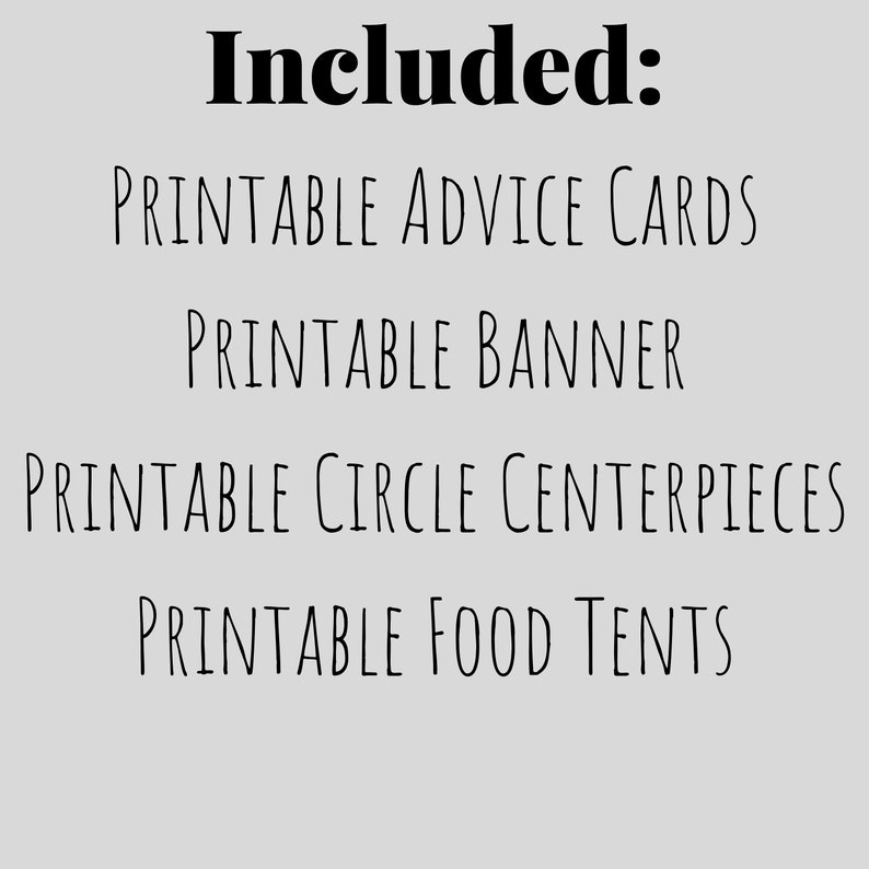 Baby Sprinkle Decor DIGITAL PDF FILE David Rose Creek Baby - Etsy