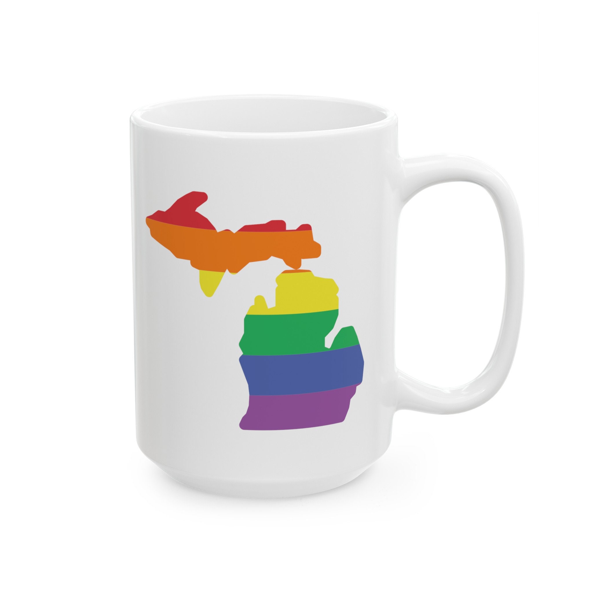 Michigan Pride Flag Mug, FREE SHIPPING, State Pride, Pride Month Mug ...