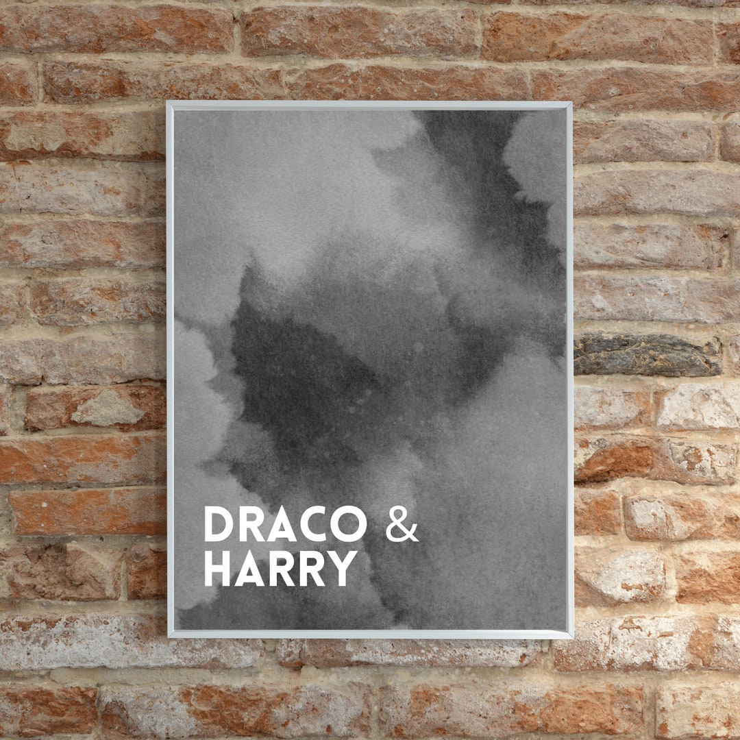 Drarry DIGITAL PRINT, Fanfiction Wall Art, Draco Harry, Fanfic Poster ...