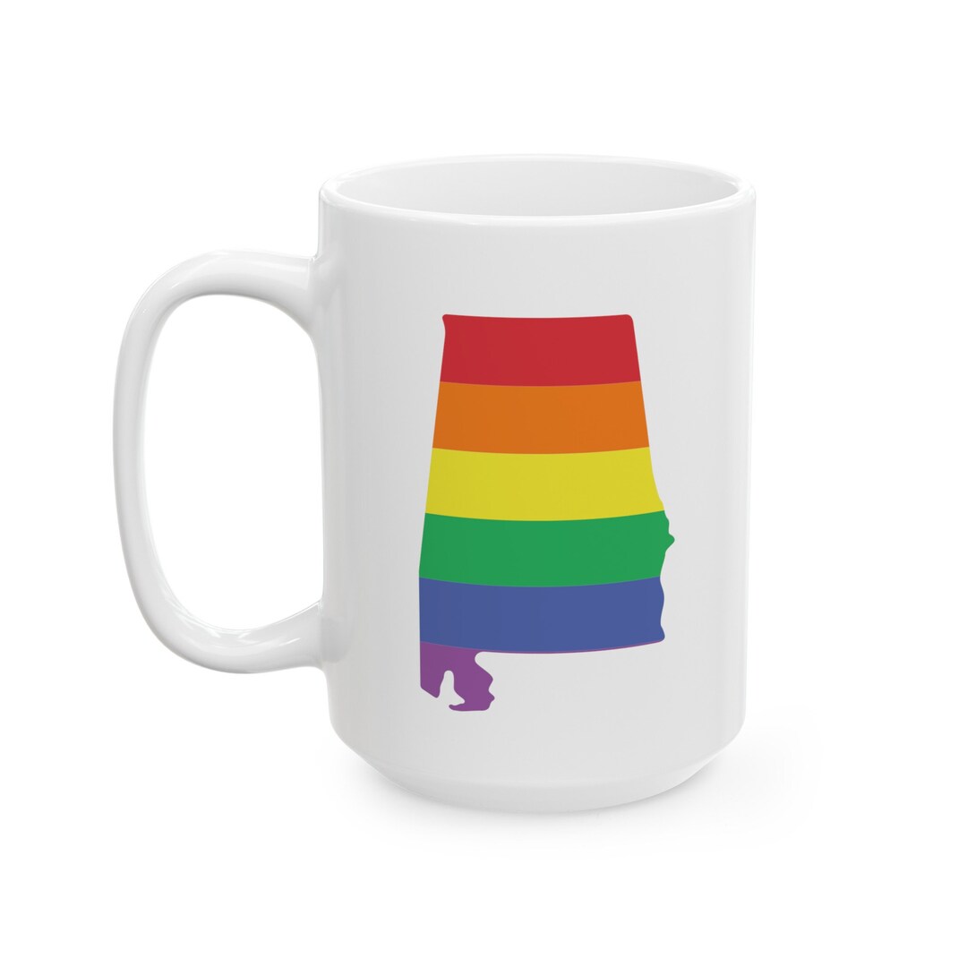 Alabama Pride Flag Mug, FREE SHIPPING, State Pride, Pride Month Mug, 50 ...