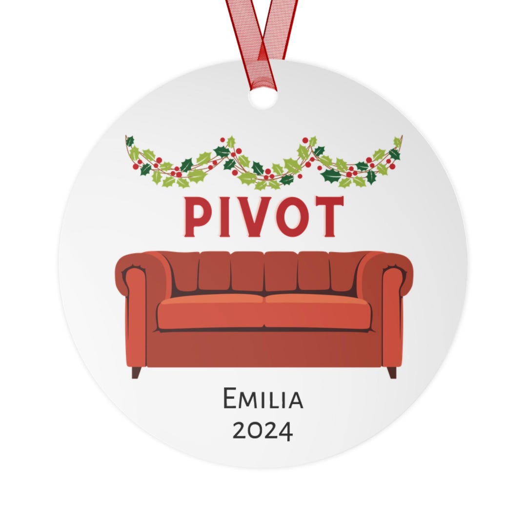 Pivot Friends Metal Personalize Ornament, FREE SHIPPING, Friends ...