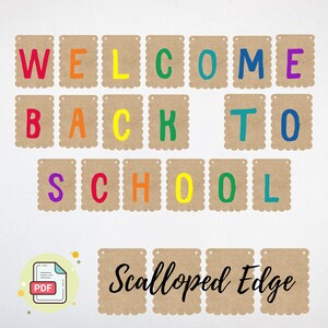 Welcome Back to School Printable Banner Set, Elementary Grade Classroom ...