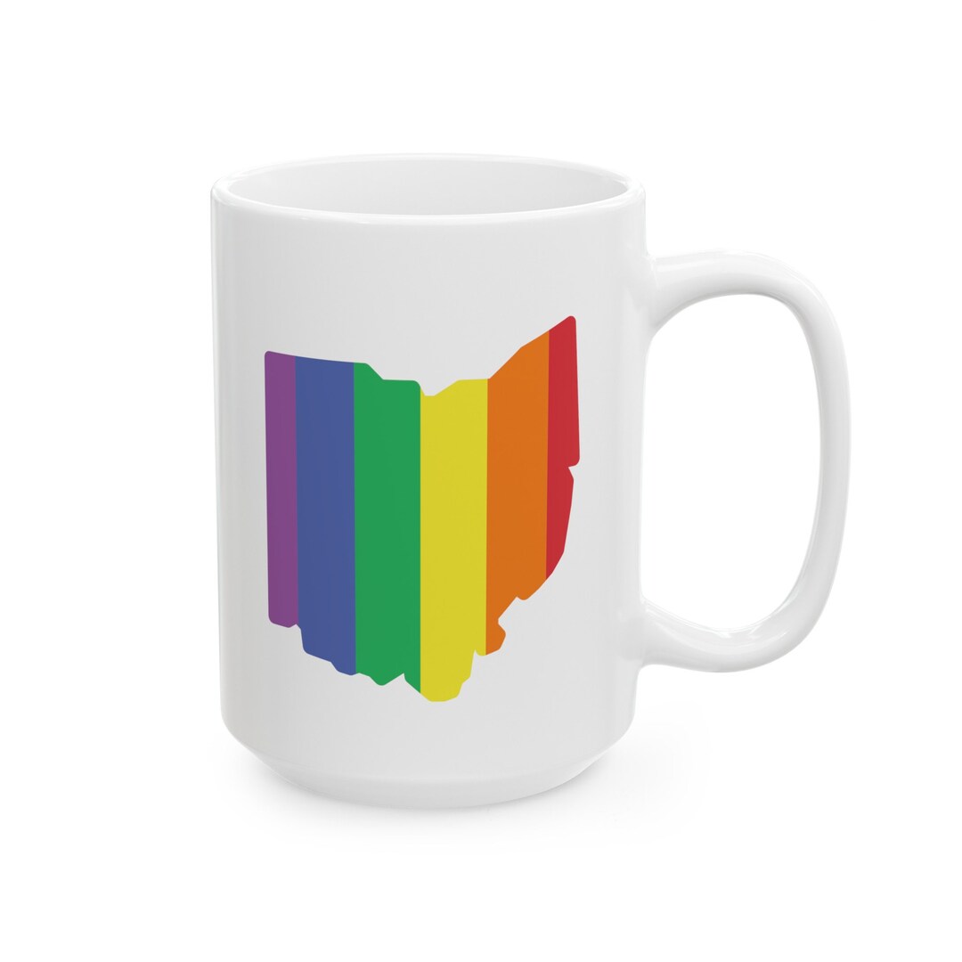 Ohio Pride Flag Mug, FREE SHIPPING, State Pride, Pride Month Mug, 50 ...