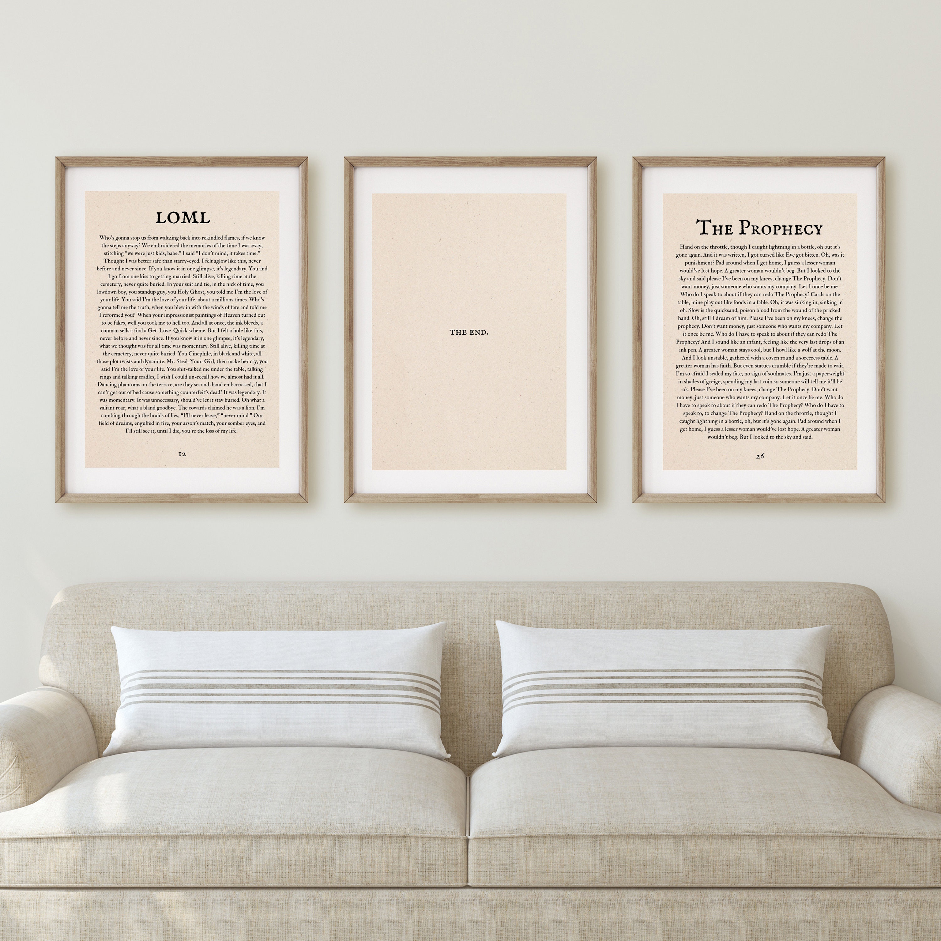 LOML DIGITAL PRINT, Music Lyrics Wall Art, Digital Poster, T.T.P.D. Art ...