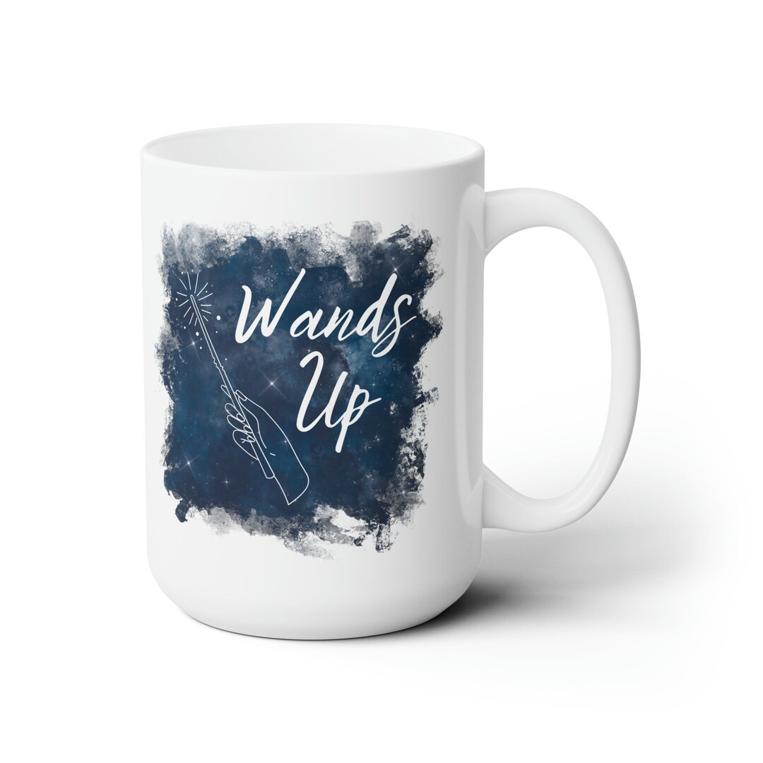 Wands up Mug, Fanfiction Cup, Ao3 Reader, Bookish Gift Merch, Wizard ...