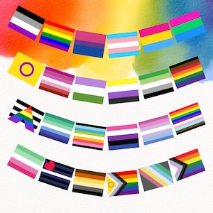 22 Pride Flags Collection, DIGITAL PRINT PDF, Standard 8.5x11 Paper ...