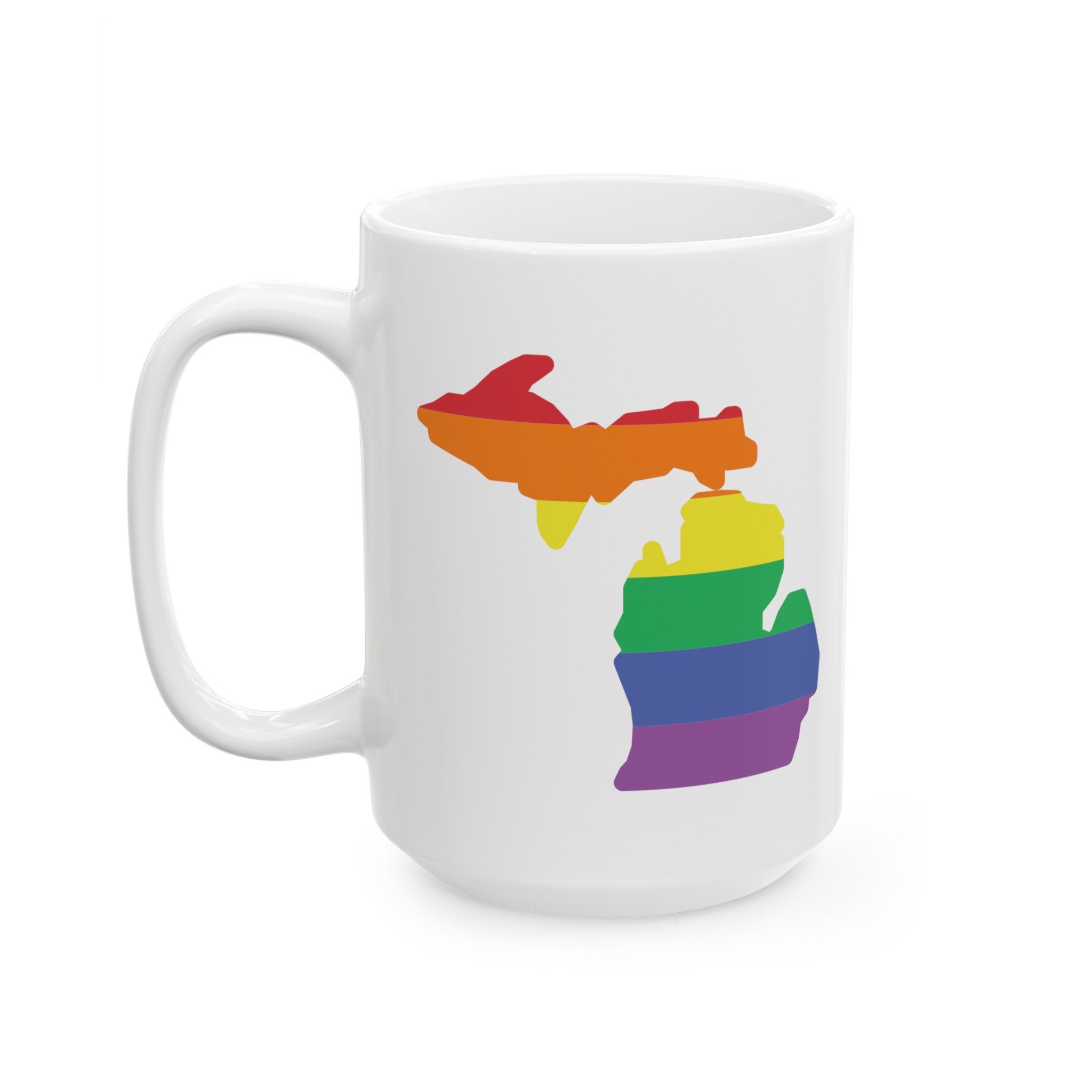 Michigan Pride Flag Mug, FREE SHIPPING, State Pride, Pride Month Mug ...