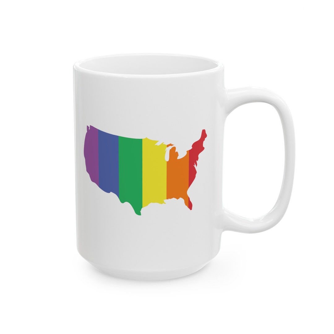 United States Pride Flag Mug, FREE SHIPPING, US State Pride, Pride ...
