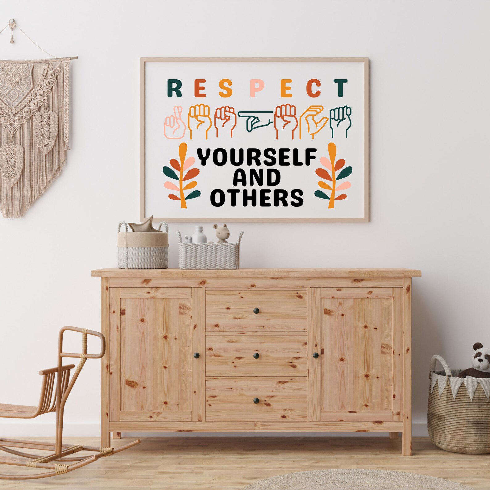 Respect Poster | American Sign Language Wall Poster | ASL | Inclusive ...