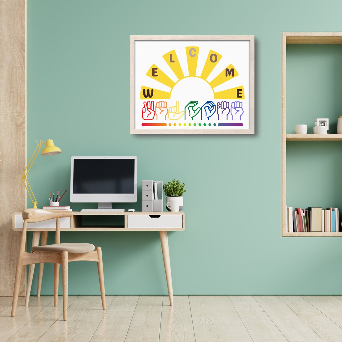 Welcome Poster | American Sign Language Wall Poster | ASL | Inclusive ...