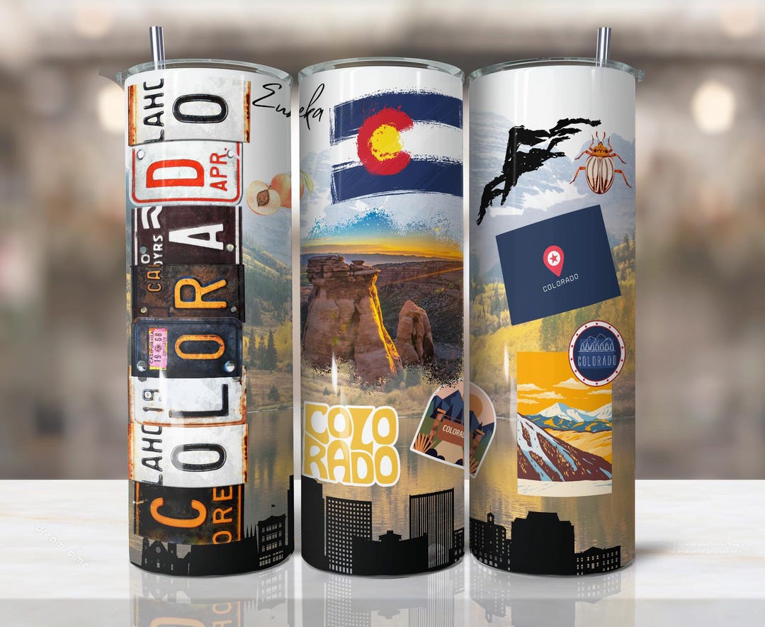 Colorado 20oz Tumbler, Colorado Skinny Tumbler, Colorado Tumbler Gift ...