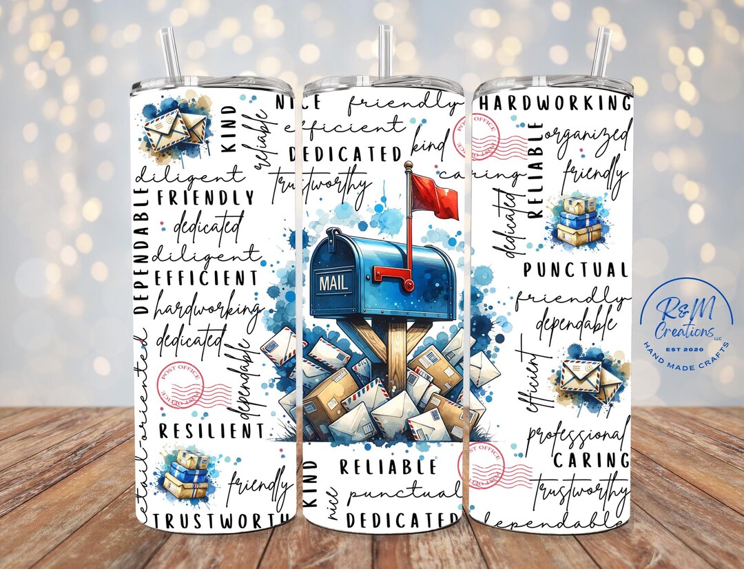 Postal Worker Tumbler, Mail Carrier Gift, USPS Mug, Delivery Driver Cup ...