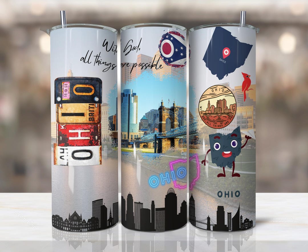 Ohio Tumbler, Home State Pride Cup, Souvenir Gift - Etsy