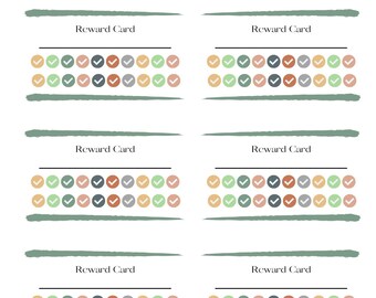 Punch Cards for Good Behavior - Etsy