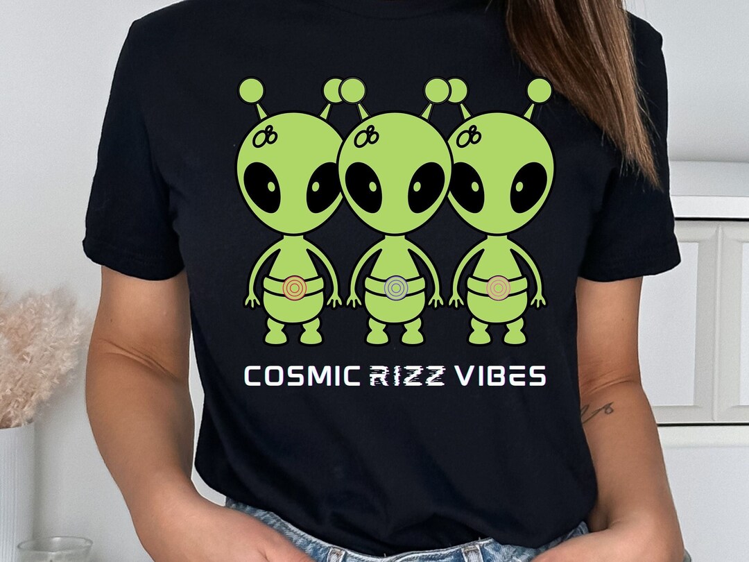 Cosmic Rizz Unisex T-shirt Gen Z Slang Womens Funny Meme Viral Shirt ...
