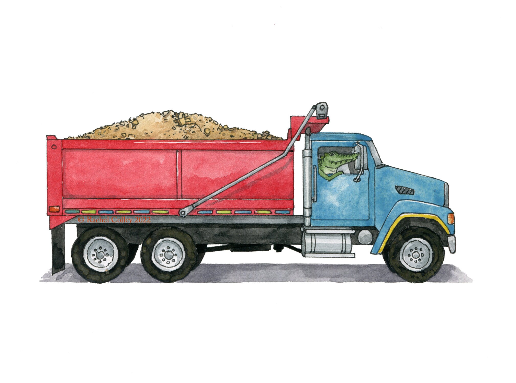 Dump Truck Children's Book, Toddler Book, Construction Trucks, Truck ...