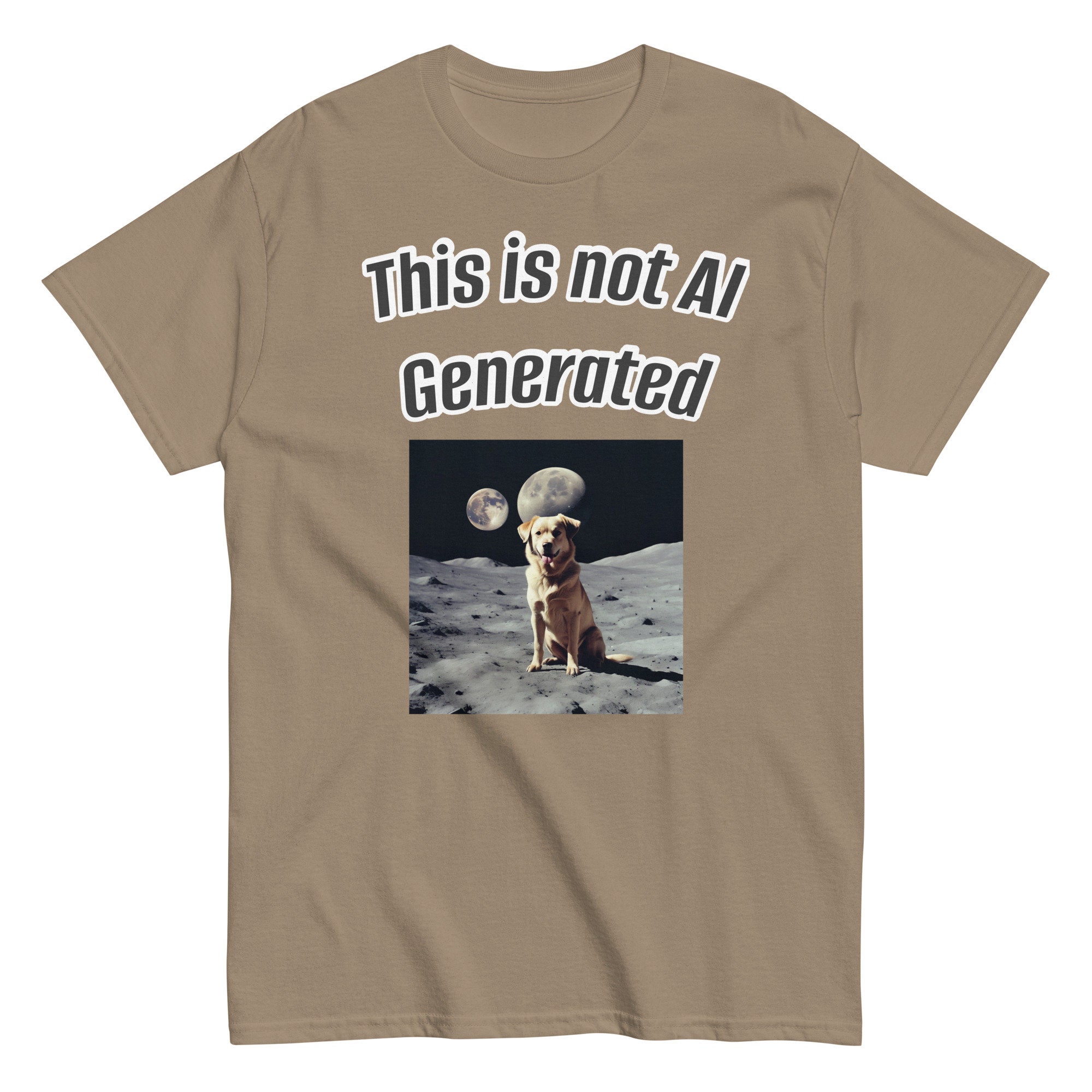 Funny T-shirt "this is Not AI Generated" - Etsy