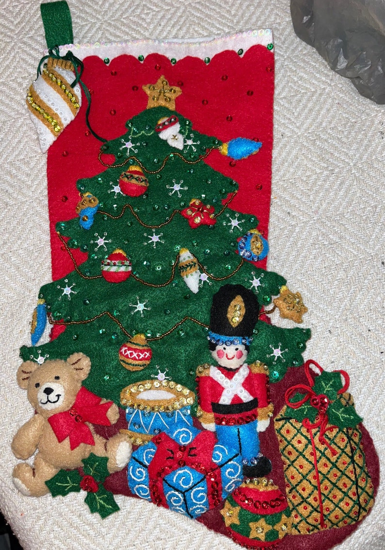 Under the Tree Christmas Stocking - Etsy
