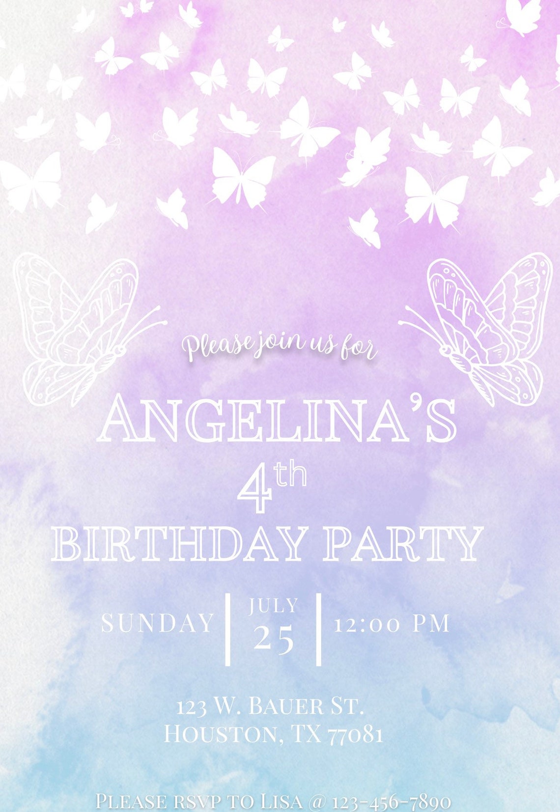 Customizable Birthday Party Invitations - Etsy