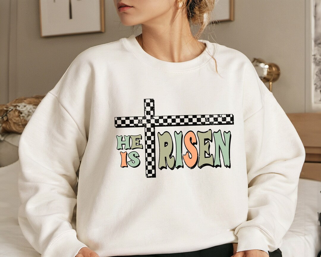 He is Risen Shirt, Christian Cross Shirts, Christian Easter T-shirt ...