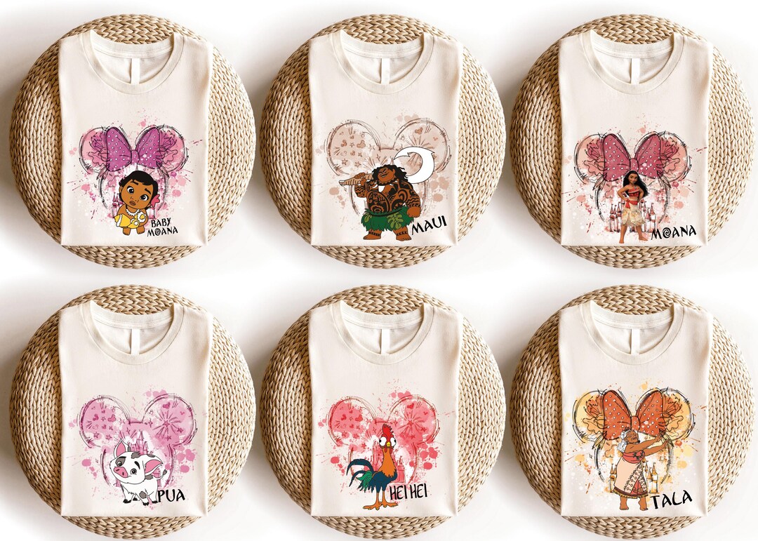 Moana Family Shirt, Hei Hei Shirt, Disneyland Besties Shirt, Girls ...