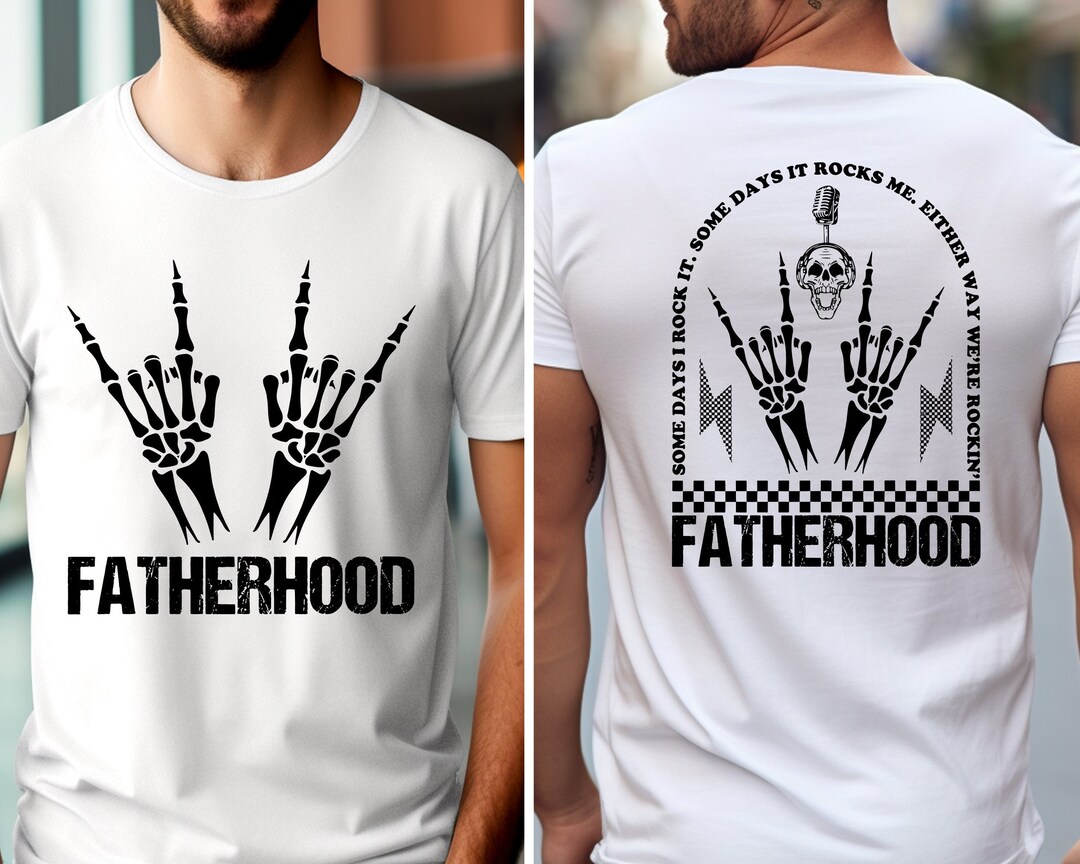 Fatherhood Shirt, New Daddy Shirts, Rocker Dad Life T-shirt , Gift for ...