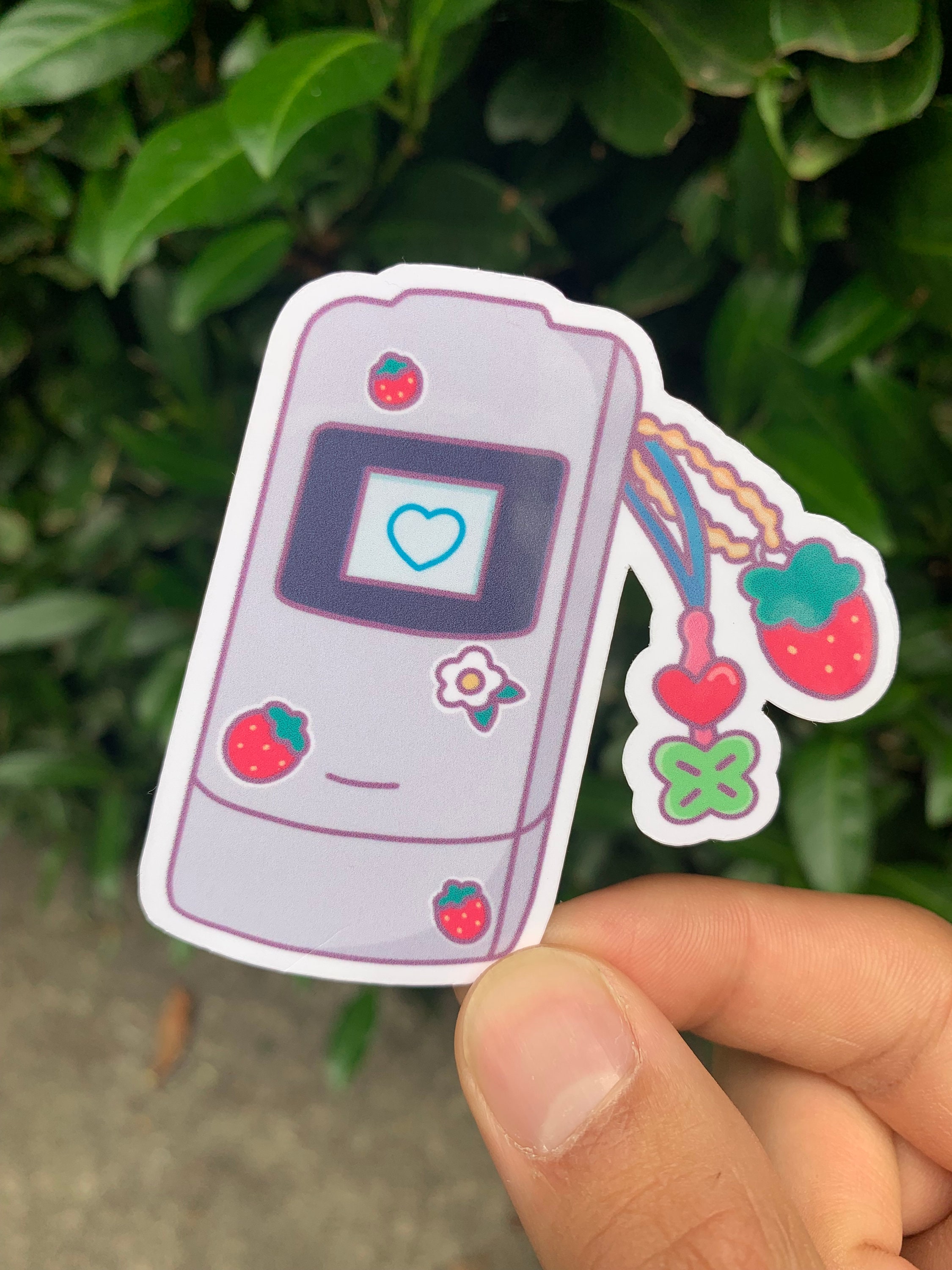 Chibi Flip Phone Stickers Weatherproof Stickers Sticker - Etsy