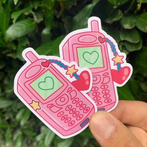 Chibi Flip Phone Stickers Weatherproof Stickers Sticker Set - Etsy