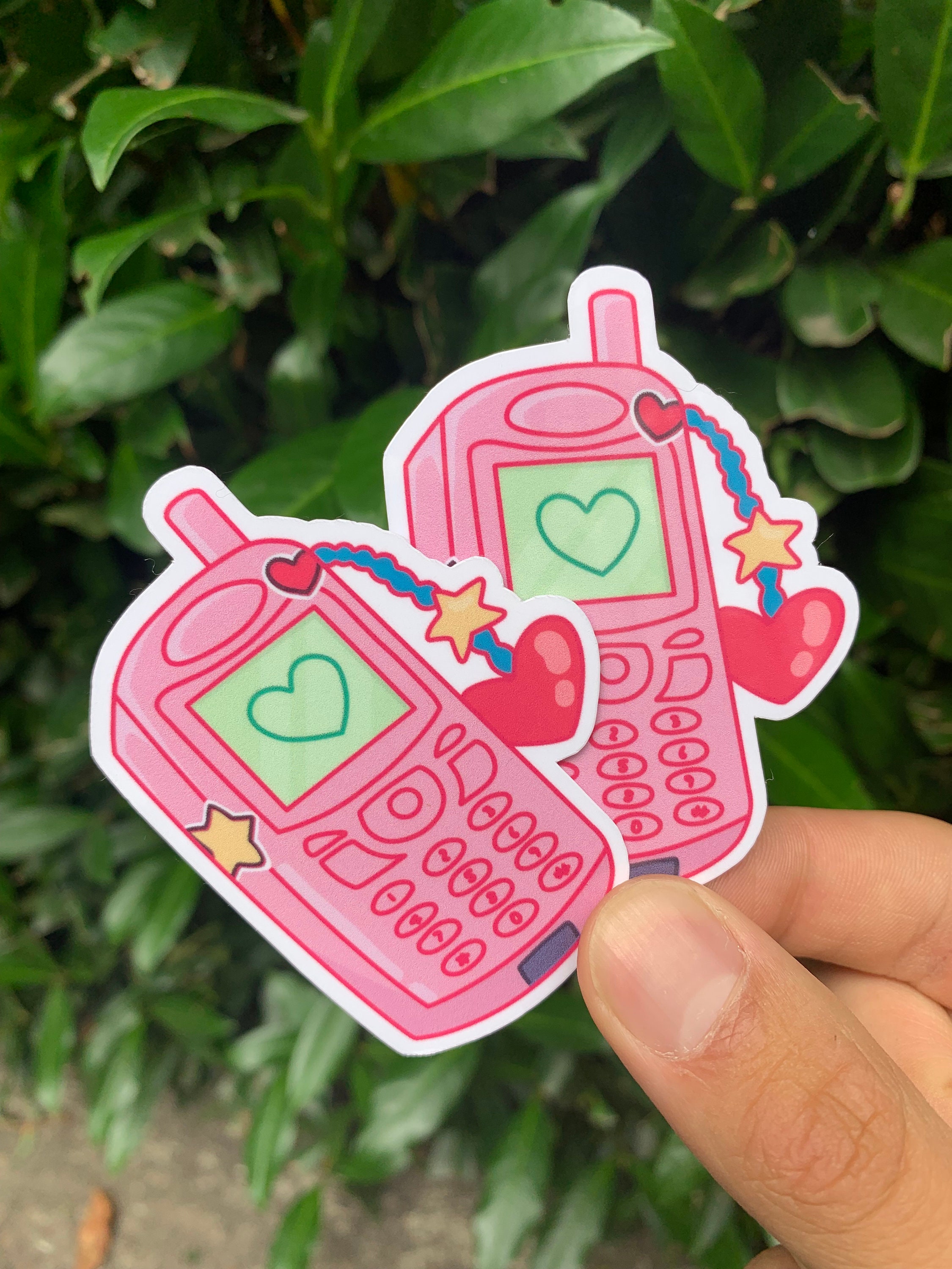Chibi Flip Phone Stickers Weatherproof Stickers Sticker - Etsy
