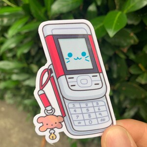 Chibi Flip Phone Stickers Weatherproof Stickers Sticker Set - Etsy
