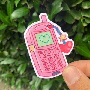 Chibi Flip Phone Stickers Weatherproof Stickers Sticker Set - Etsy