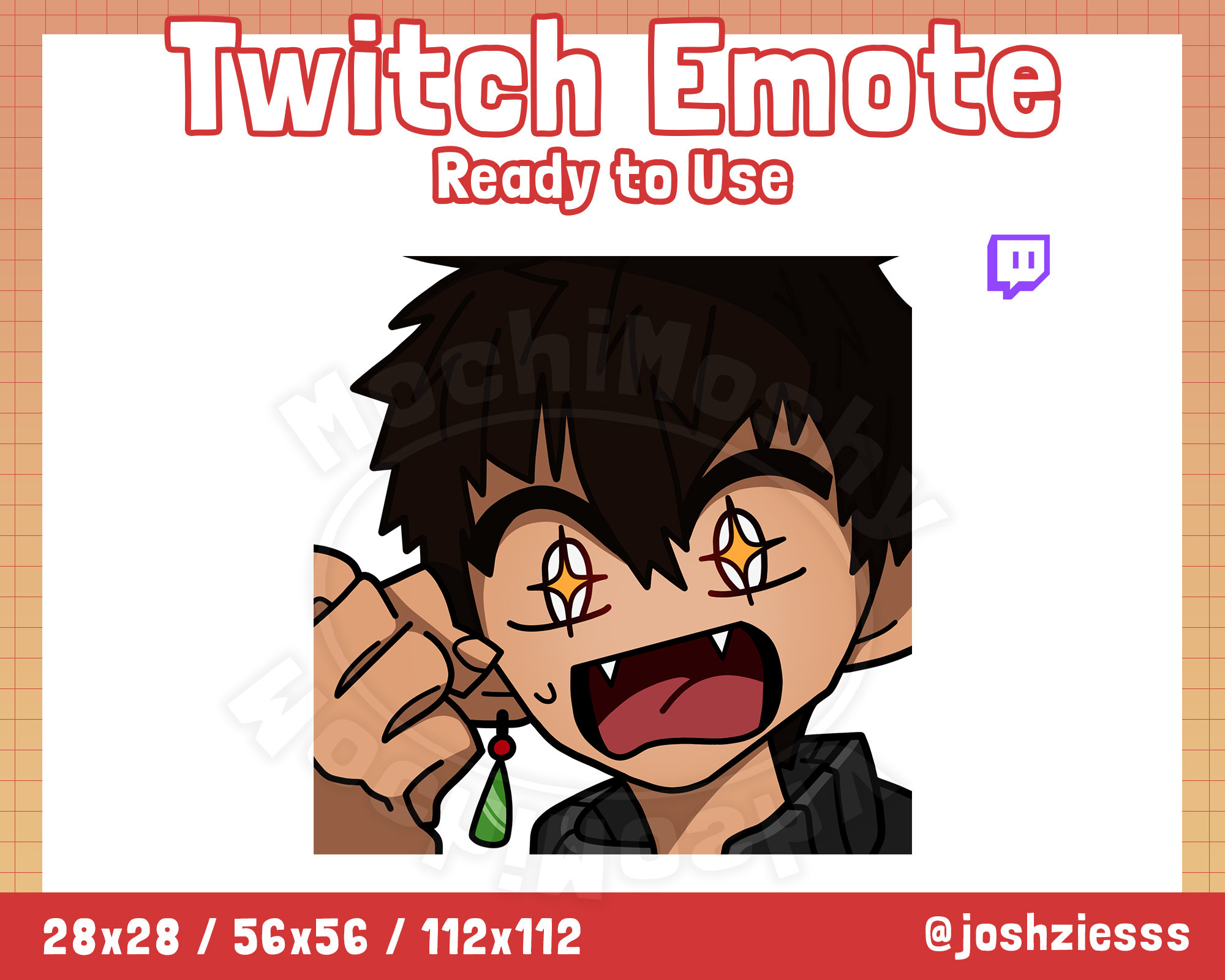 Cheering Brown Haired Boy Twitch Emote, Twitch Emotes, Twitch Stream ...