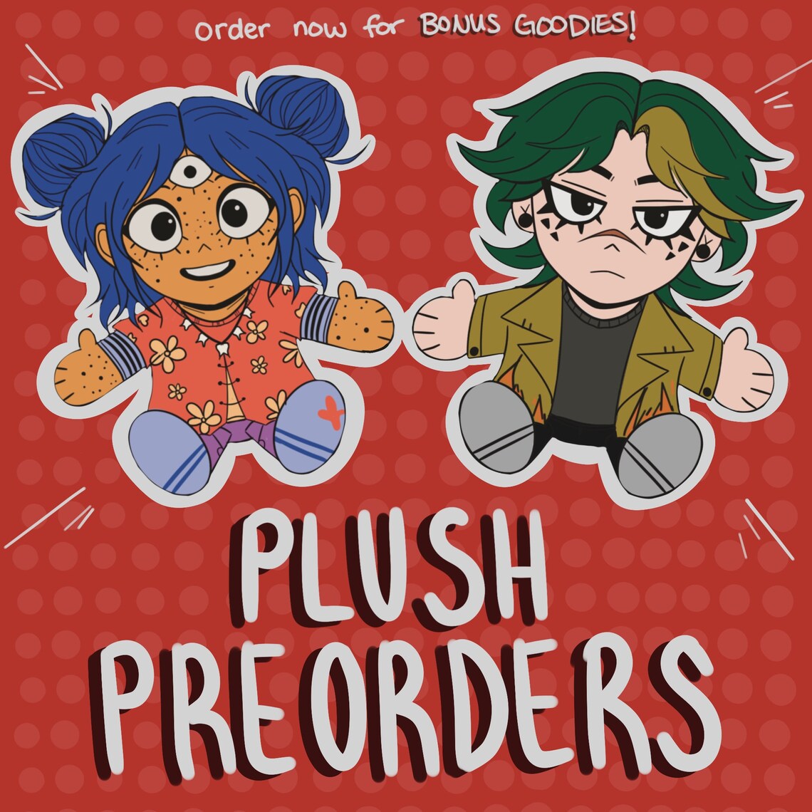 OC Plush!! (jamie Blackwood and Juno Hornet) - Etsy
