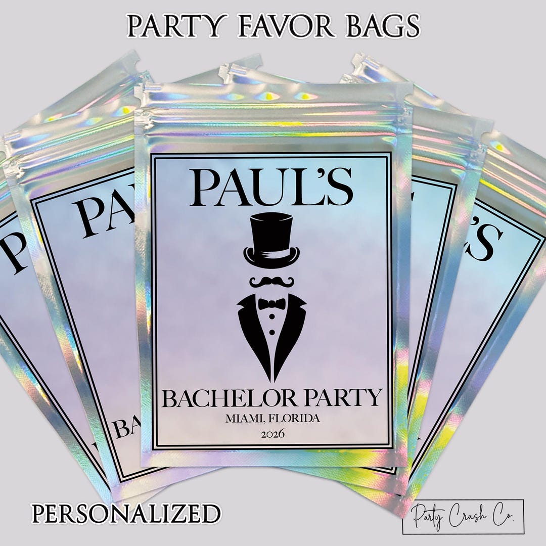 Personalized Bachelor Party Favor Bags: Custom Groomsmen Gift - Etsy