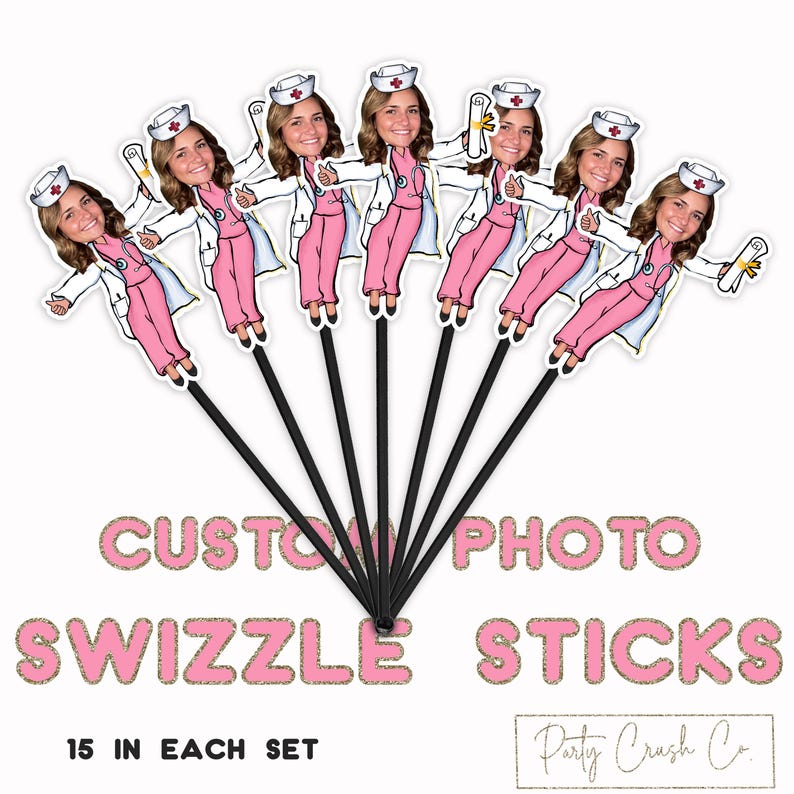 Personalize Medical Nurse RN CNA Doctor BSN Graduation Drink Stirrer ...