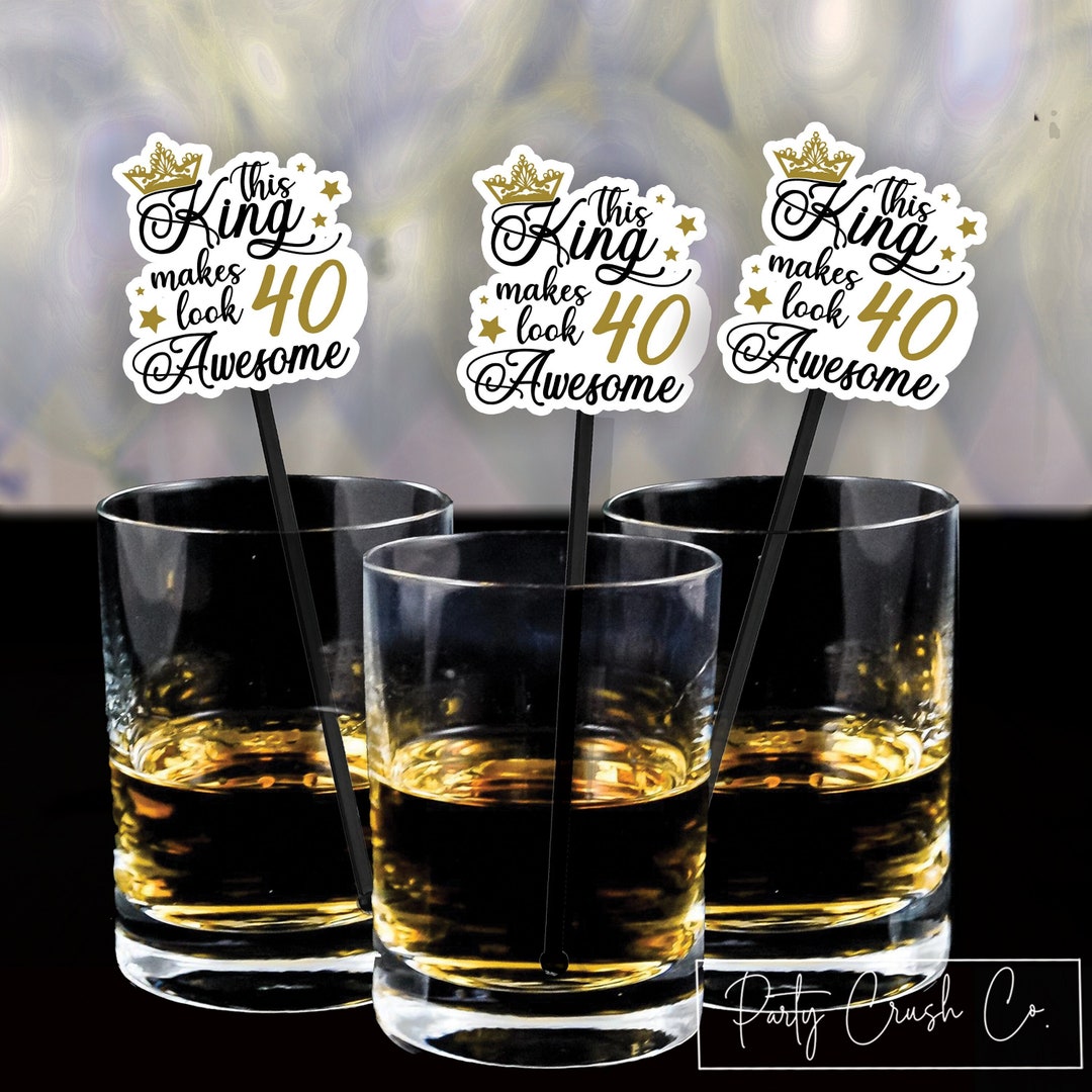 Fun Custom Birthday Cocktail Drink Stirrer, Adult 30th 21st 35th 40th ...