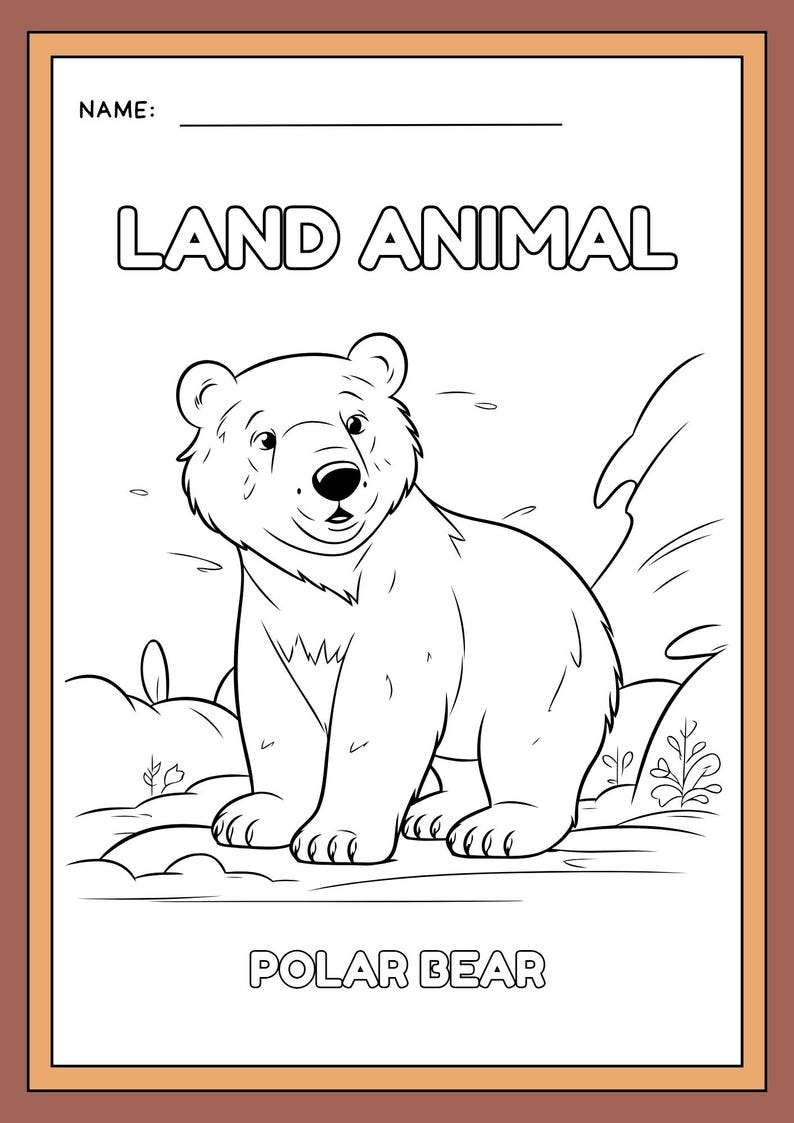 Printable Pdf Digital Download Instant Download Coloring Pages Animals ...