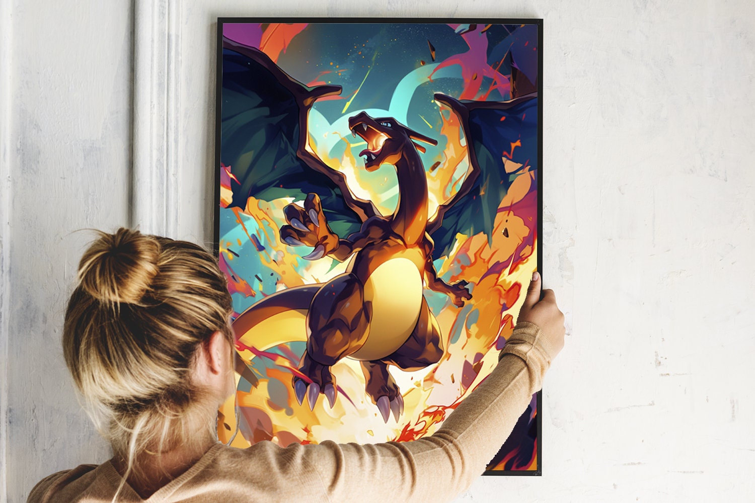 Printable Charizard Poster, Pokemon Print Set, Descarga Digital Poster ...