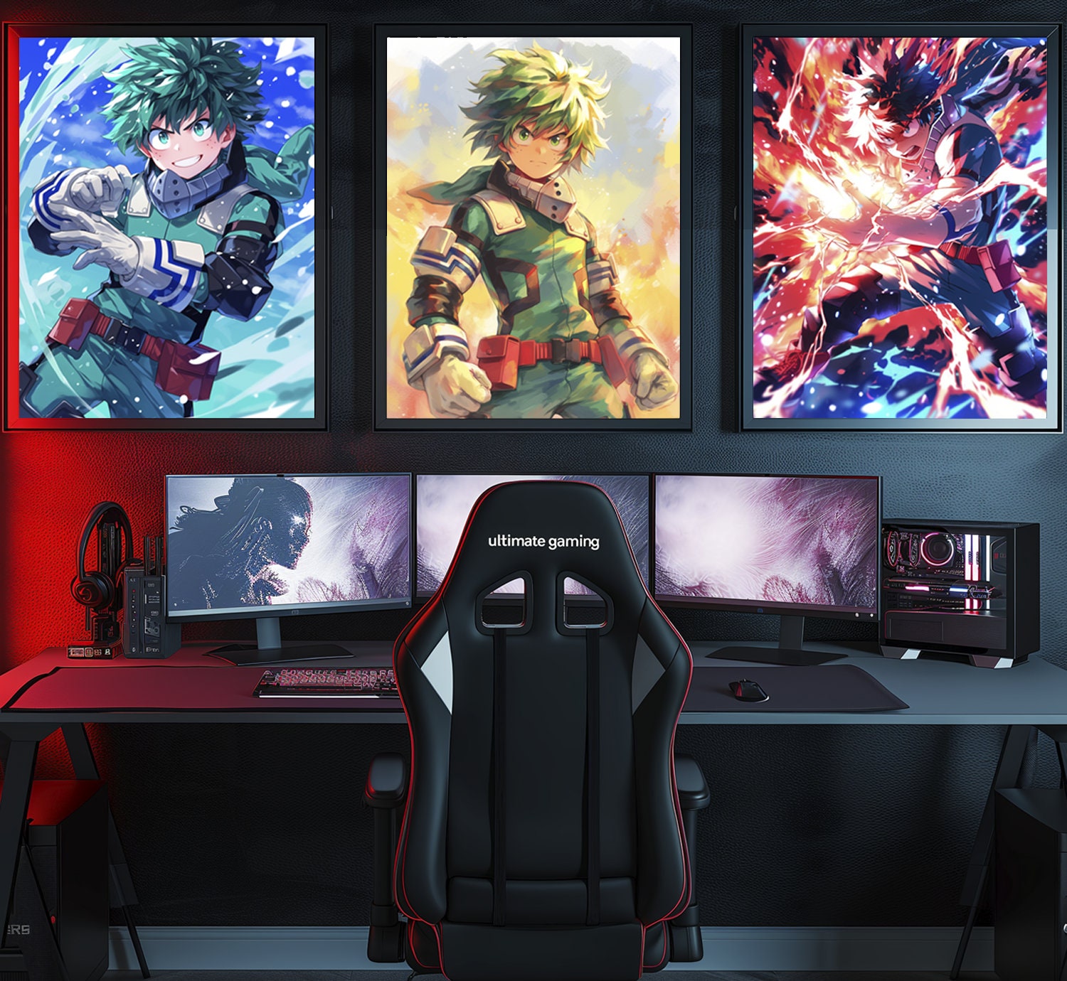 Deku My Hero Academia Anime Poster, Posters 8 Pack, MHA Poster Bundle ...
