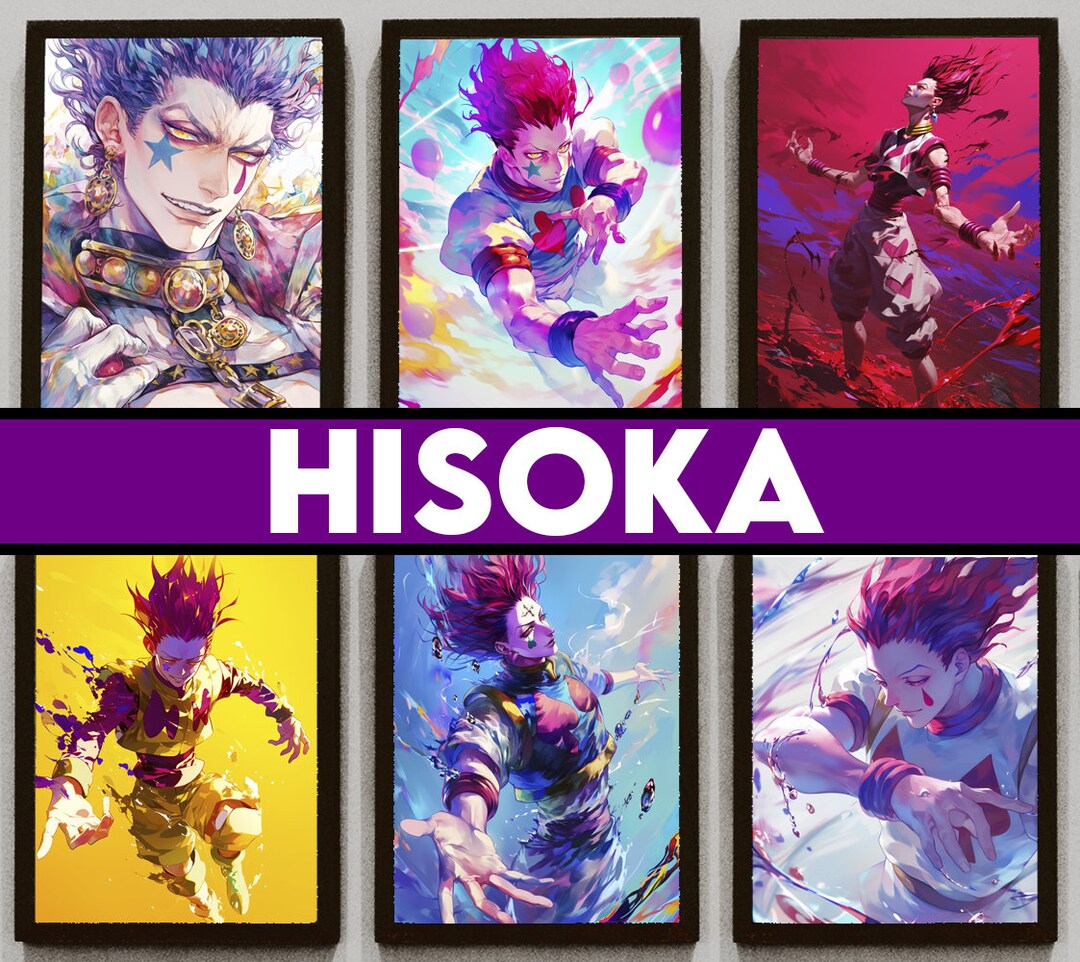 Printable Hisoka Hunter X Hunter Wall Art, Printable Wall Art, Bundle ...