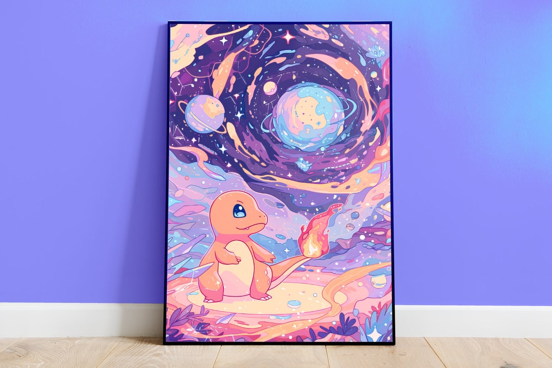 Printable Charmander Poster, Charmander Pokemon Digital Print, Pokemon ...