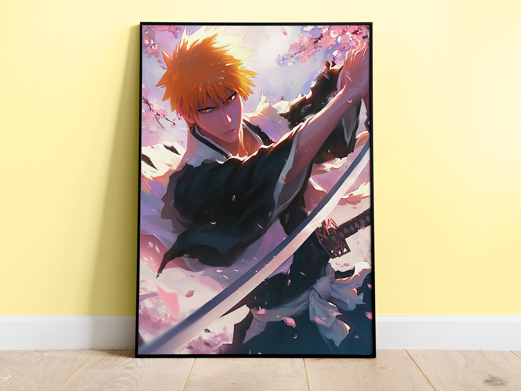 Bleach Poster, Ichigo Kurosaki Poster, Bleach Print, Printable Anime ...